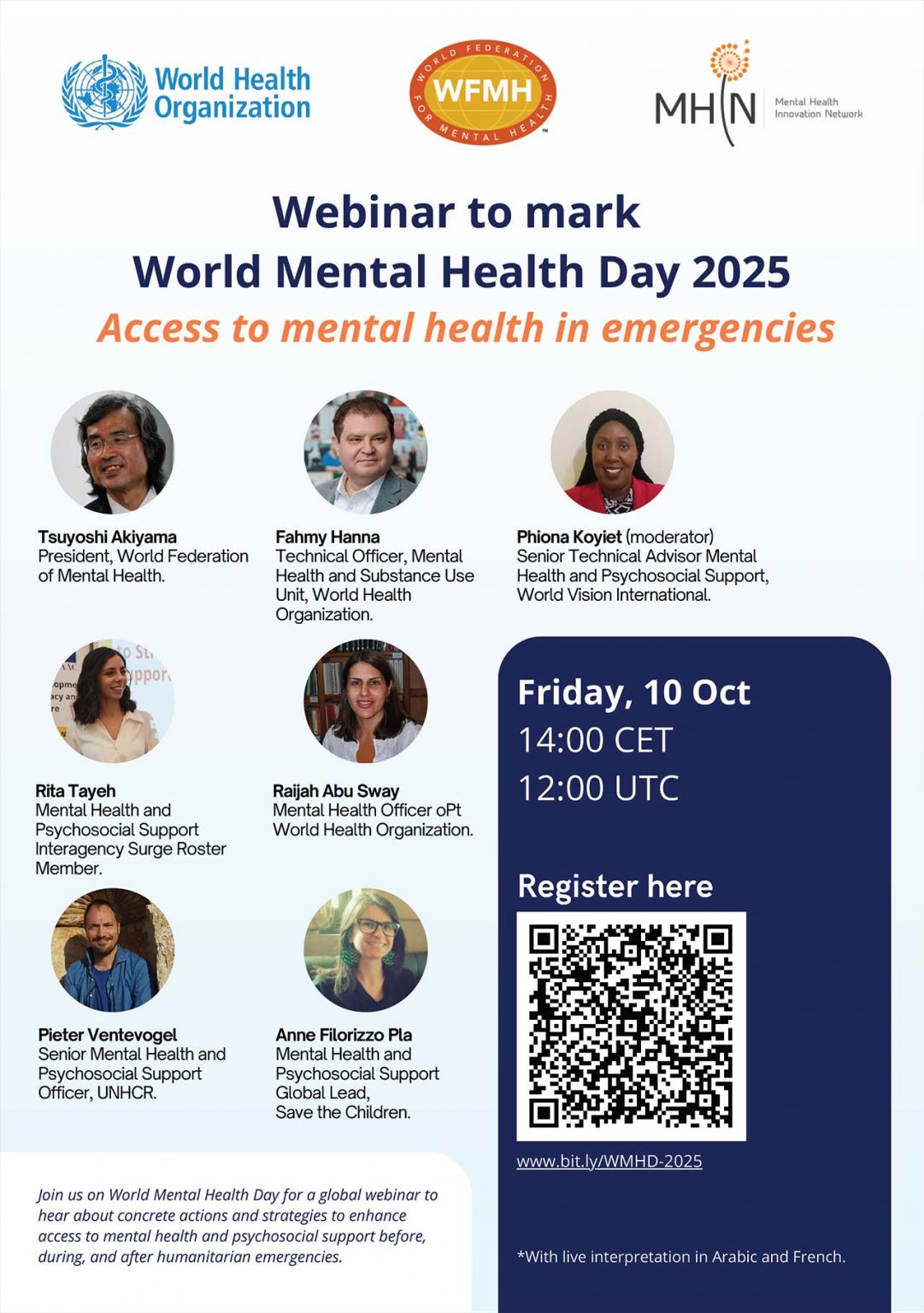 Webinar to mark World Mental Health Day 2025 – World Mental Health Day